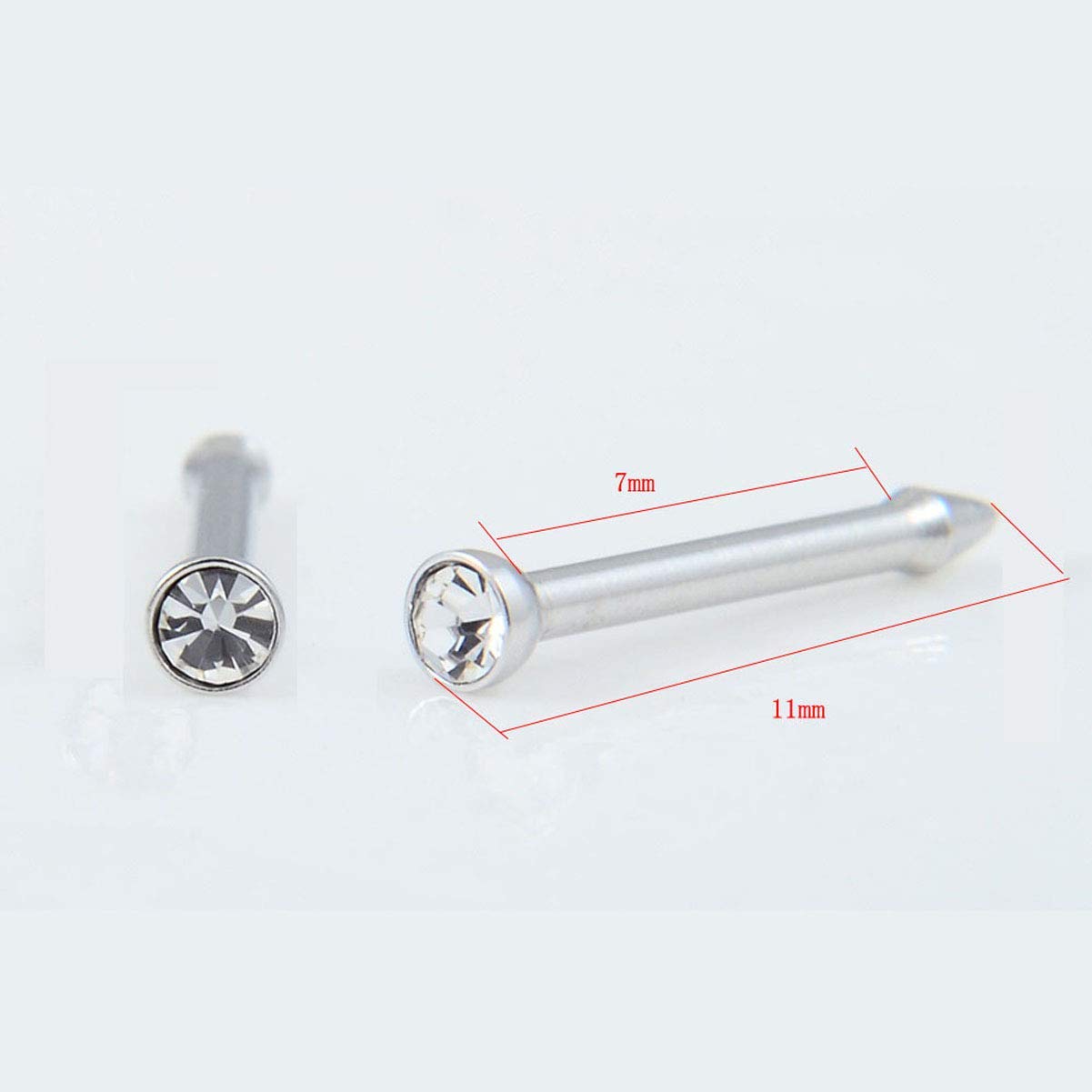 XUKEKOY 2 Pack Safety Self Piercing Gun Kit with Stud for Ear Nose, Painless (White)
