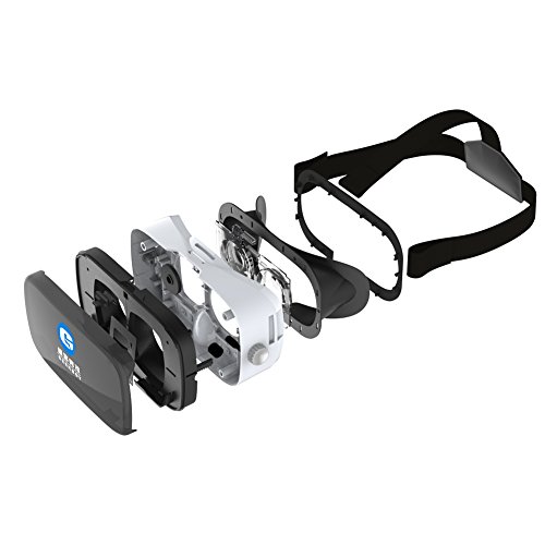 3D Glasses,LOFS 3D Glasses VR Glasses 3D VR HD 8 Layers Nano Coating Lenses Virtual Reality Headsets with Adjustable Lens and Strap for Cell Phones 4.7"-6.2"