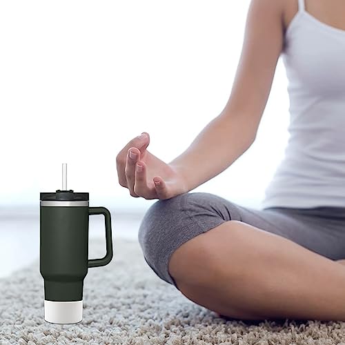6 Pcs Reusable Straw Replacement 40 oz for Stanley Cup 2 Pcs Silicone Cup Sleeve Protective Bumper Boot for Stanley Tumbler Accessories