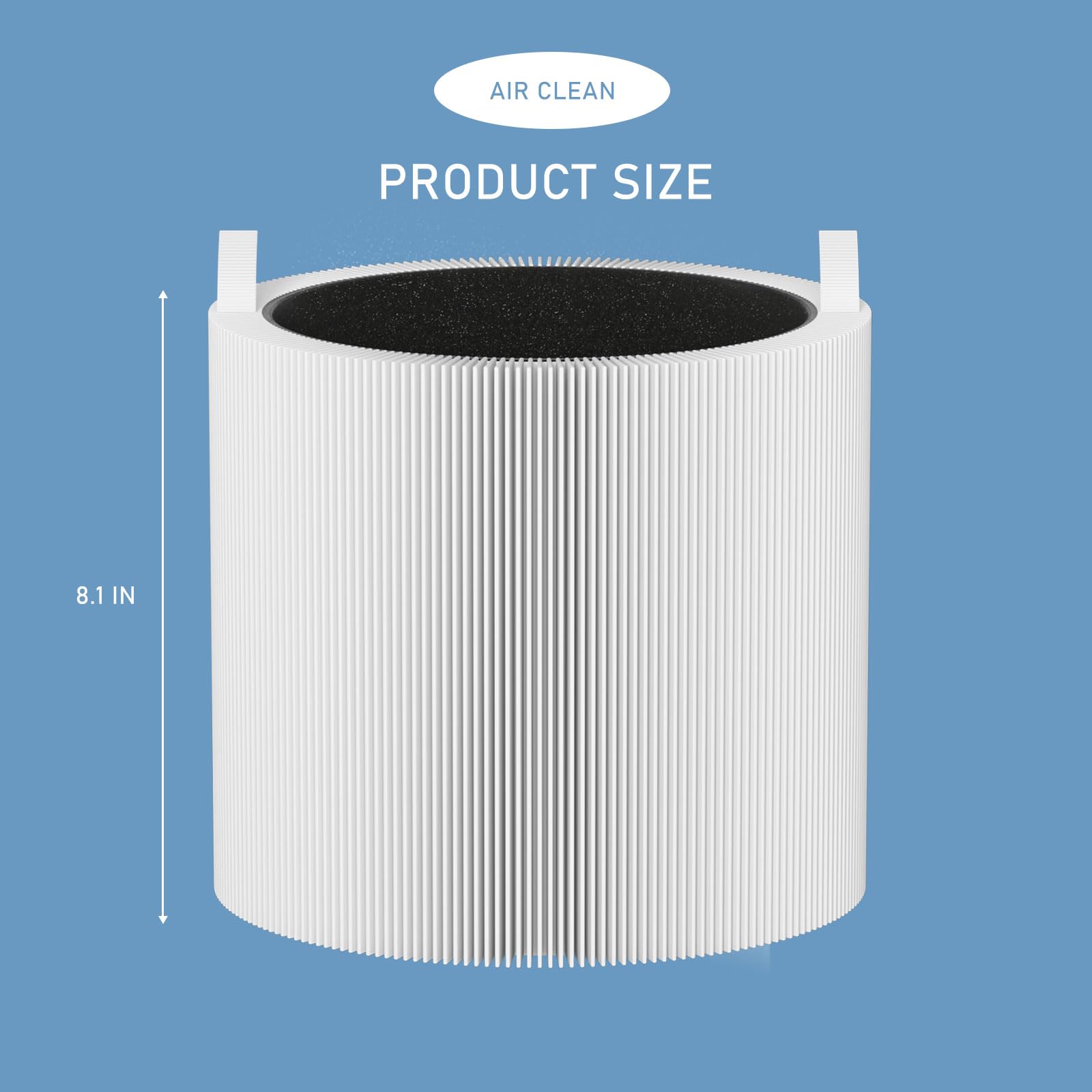 511 True HEPA Filter Replacement Compatible with Blueair Blue Pure 511 Air Cleaner Purifier, 2-in-1 HEPA Filter with Activated Carbon Filter, 2 Pack