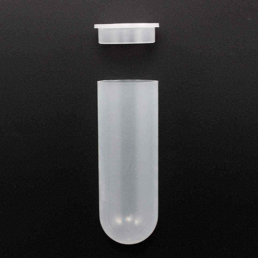 uxcell 10 Pcs 100ml Plastic Centrifuge Tubes with Snap Cap, Polypropylene Graduated Micro Centrifuge Tube, Round Bottom, Clear, Storage Container for Beads Sample Lab