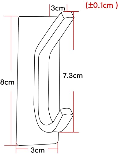 Koksi Self Adhesive Hooks Stainless Steel 3M Adhesive Wall Hanger, Waterproof Heavy Duty Sticky Wall Hooks Toilet Rust-Proof Bath Towel Hanger for Bathroom Bedroom Kitchen (2, Silver)