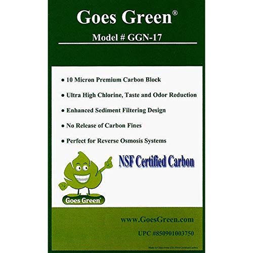 GE Merlin Reverse Osmosis Carbon Pre Filter 1237460, Black