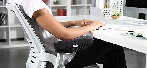 Aloudy Arm Rest Pillow, 2021 New Size 11β Office Chair Armrest Cover Pads, Comfy Desk Chair Cushions for Elbows and Forearms(Large, Set of 2)