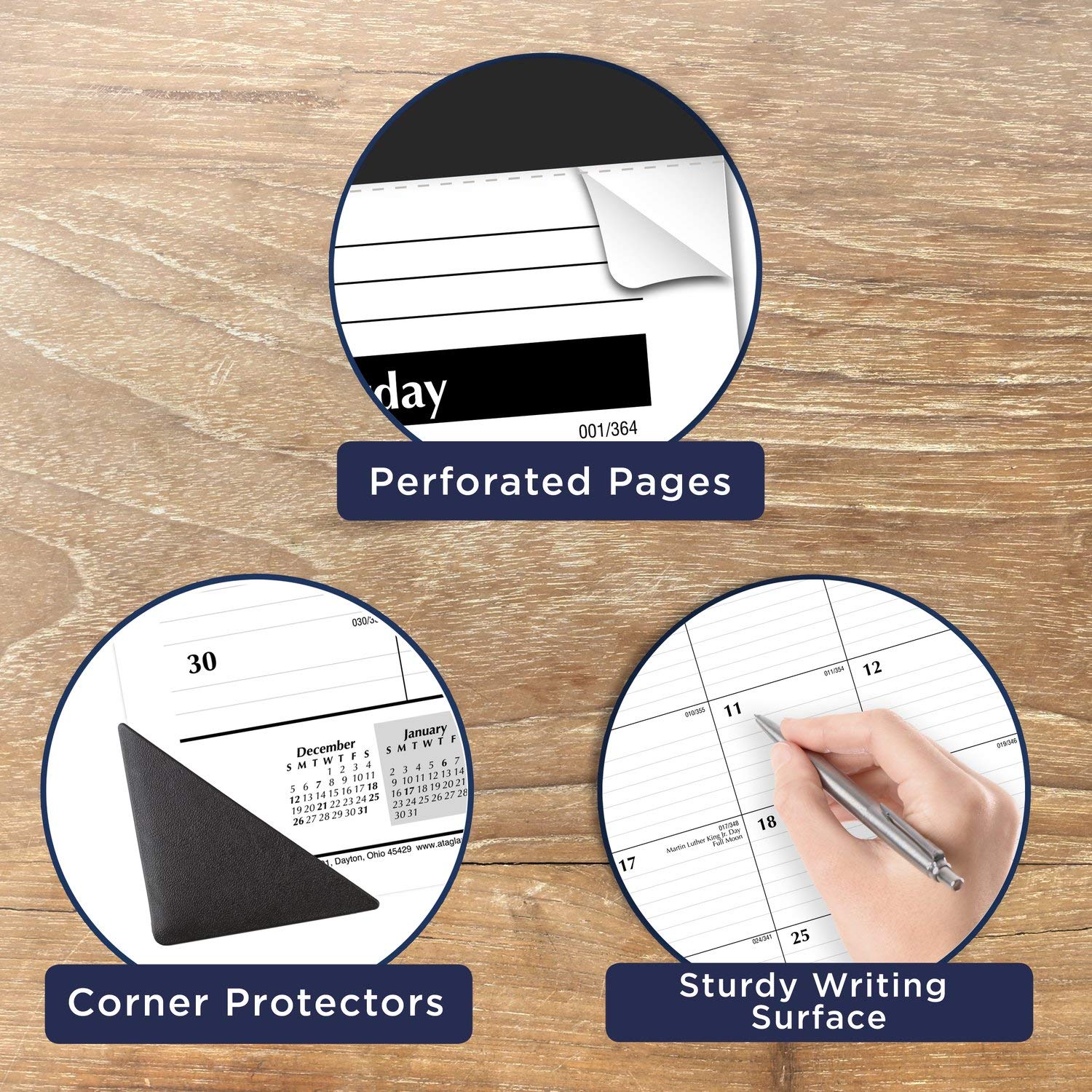 2022 Desk Calendar by AT-A-GLANCE, Monthly Desk Pad, 21-3/4" x 17", Large (SK2400)