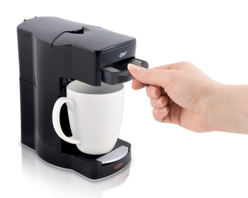 Café Valet Black Single Serve Coffee Brewer, Exclusively for use with Café Valet Coffee Packs