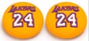 4pcs Controller Basketball 2K22 Silicone Joystick Cover Non-Slip Improve Gaming Thumb Grip (Kobe) for PS5/ PS4/ Xbox One/Xbox360