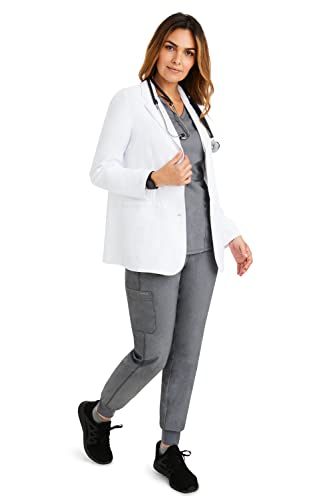 Healing Hands White Lab Coat 5 Pocket 5160 Flo Full Sleeve Women's Consult Lab Coat The White Coat Minimalist Collection White XS