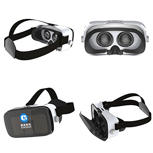 3D Glasses,LOFS 3D Glasses VR Glasses 3D VR HD 8 Layers Nano Coating Lenses Virtual Reality Headsets with Adjustable Lens and Strap for Cell Phones 4.7"-6.2"