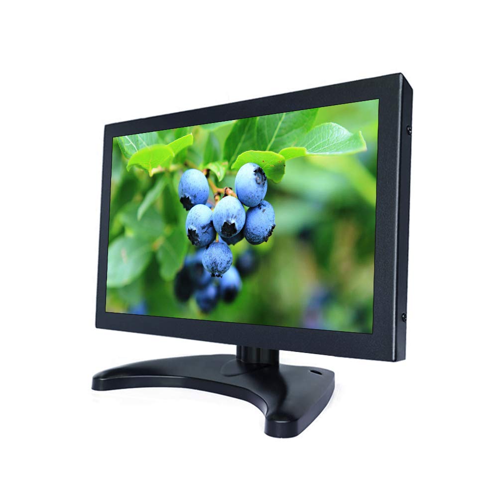 iChawk 11.6" 12" inch Display 1366x768 16:9 HD Widescreen Metal Case HDMI-in VGA BNC AV Built-in Speaker Industrial LCD Screen Monitor For PC Display, USB Port Pluggable U-disk Video Player W116MN-591