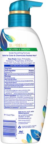 Head & Shoulders Supreme Nourish & Smooth Hair & Scalp Shampoo, 11.8 Fl Oz