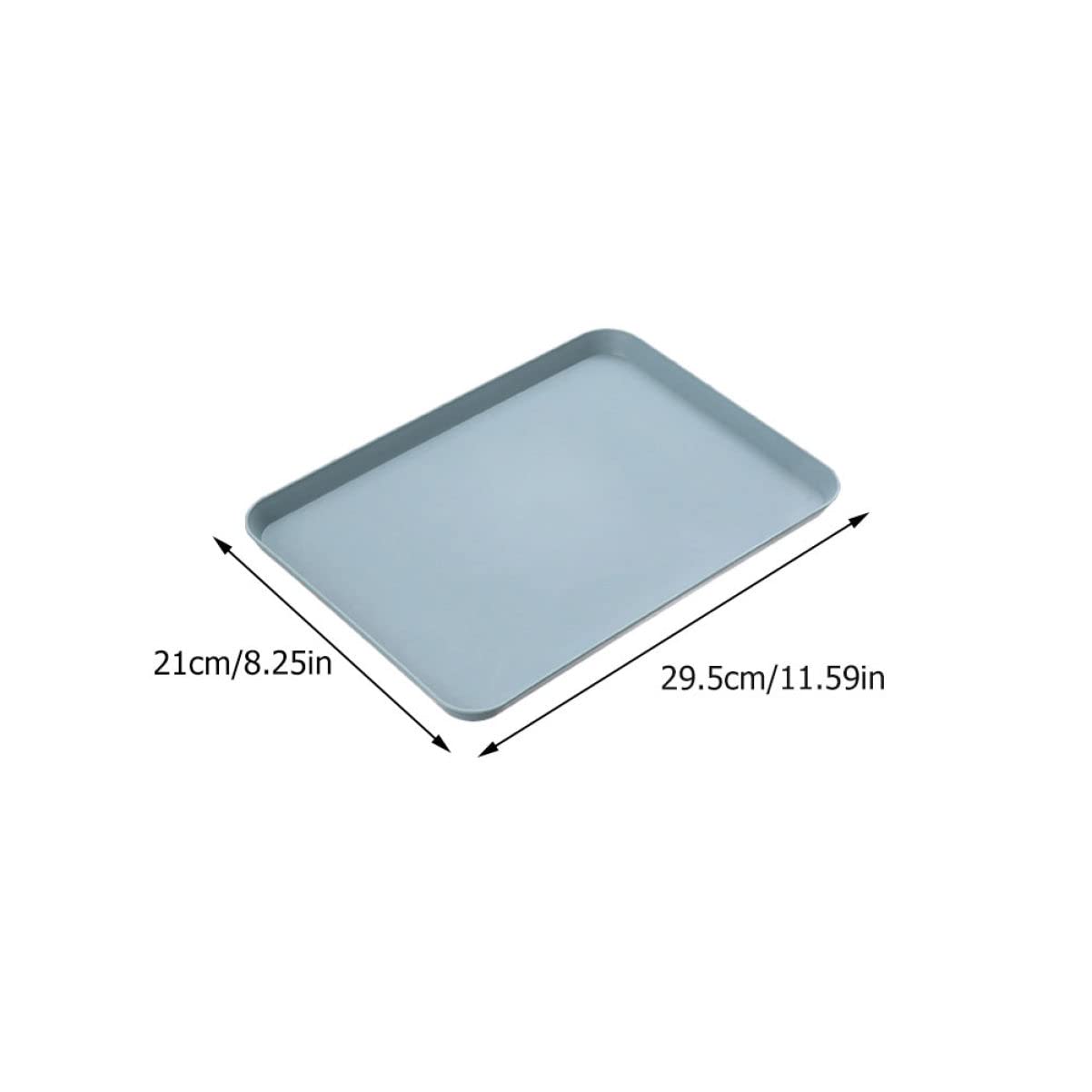 6 Pcs Square Plastic Fruit Plate Serving Platters Plastic Fruits Plate Rectangular Party Platters Plastic Plate Serving Party Platter Service Plate Rectangular Serving Tray