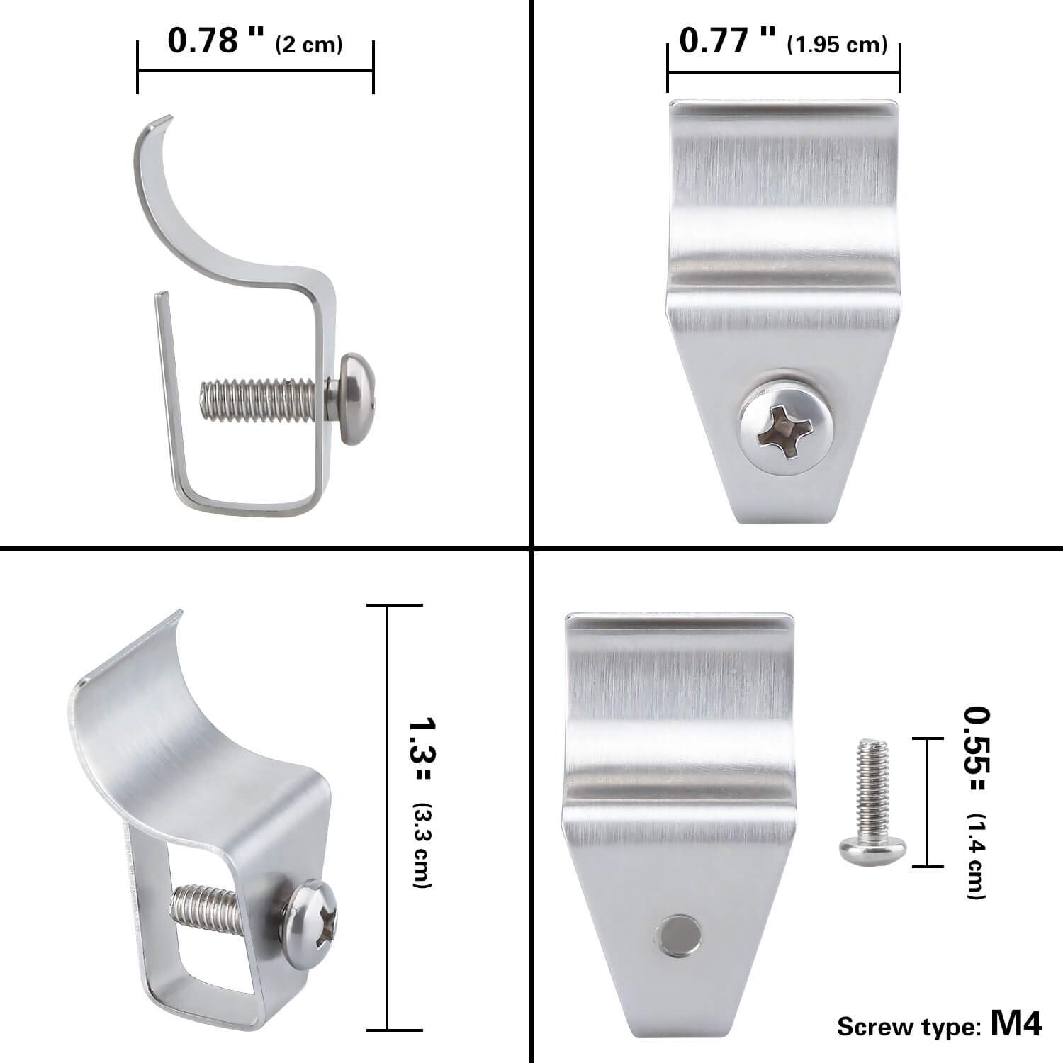 Vinyl Siding Clips for Blink Camera, Damage-Free Outdoor Siding Screws Hooks Hanger for Mounting XT2 Camera Home Security System, Weatherproof Stainless Steel Blink Siding Mount (10 Pack)