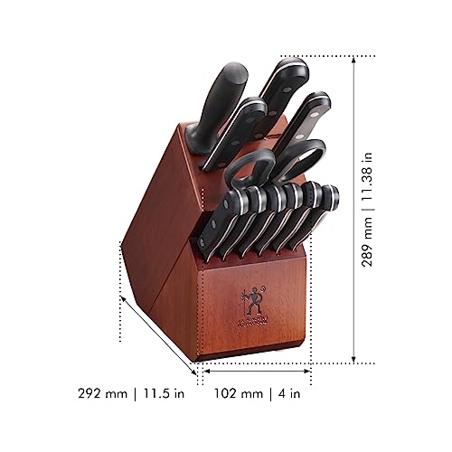 HENCKELS Solution Razor-Sharp 12-pc Knife Set, Chef Knife, Bread Knife, Steak Knife, German Engineered Informed by 100+ Years of Mastery