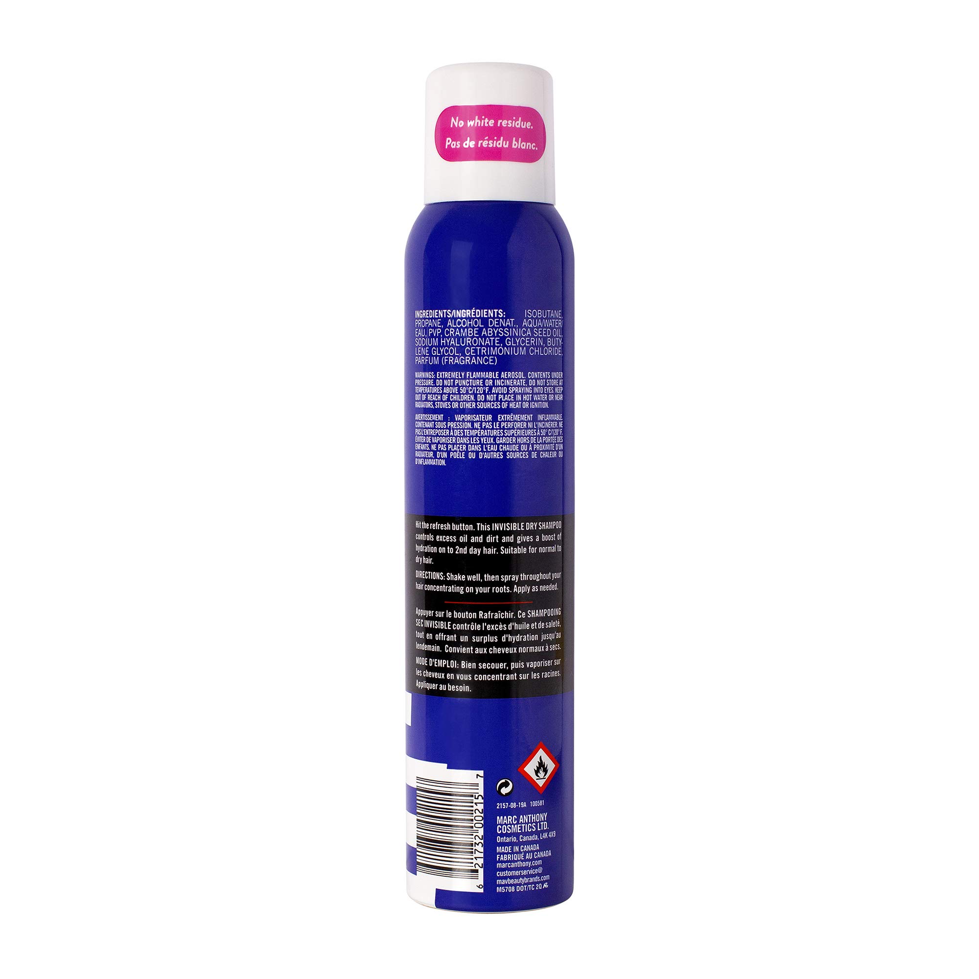 Marc Anthony Hydrating Fresh Invisible Dry Shampoo, 6.73 Fl Oz