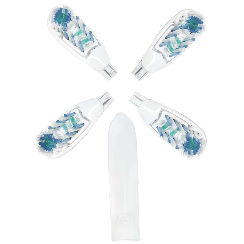 4Pcs Sensitive Replacement Toothbrush Heads, fit for Oral-B 4732 3733 4733, Crisscross Bristles and Rotating Powerhead
