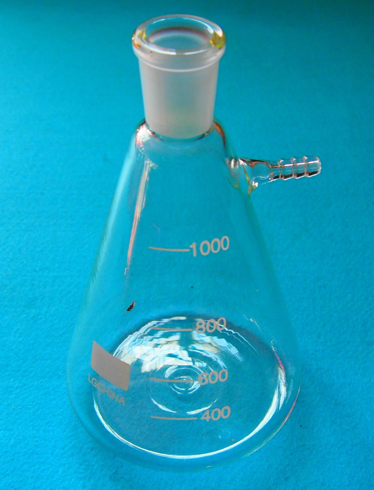 Deschem 1000ml,24/40,Glass Filter Suction Flask,1L Lab Filtration Bottle