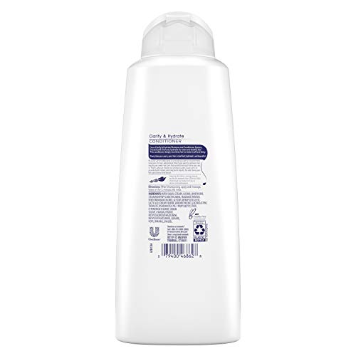DOVE HAIR Nutritive Solutions Conditioner With Charcoal For Oil Prone Hair Clarify & Hydrate Nourishes For Healthy and Hydrated Hair 20.4 oz