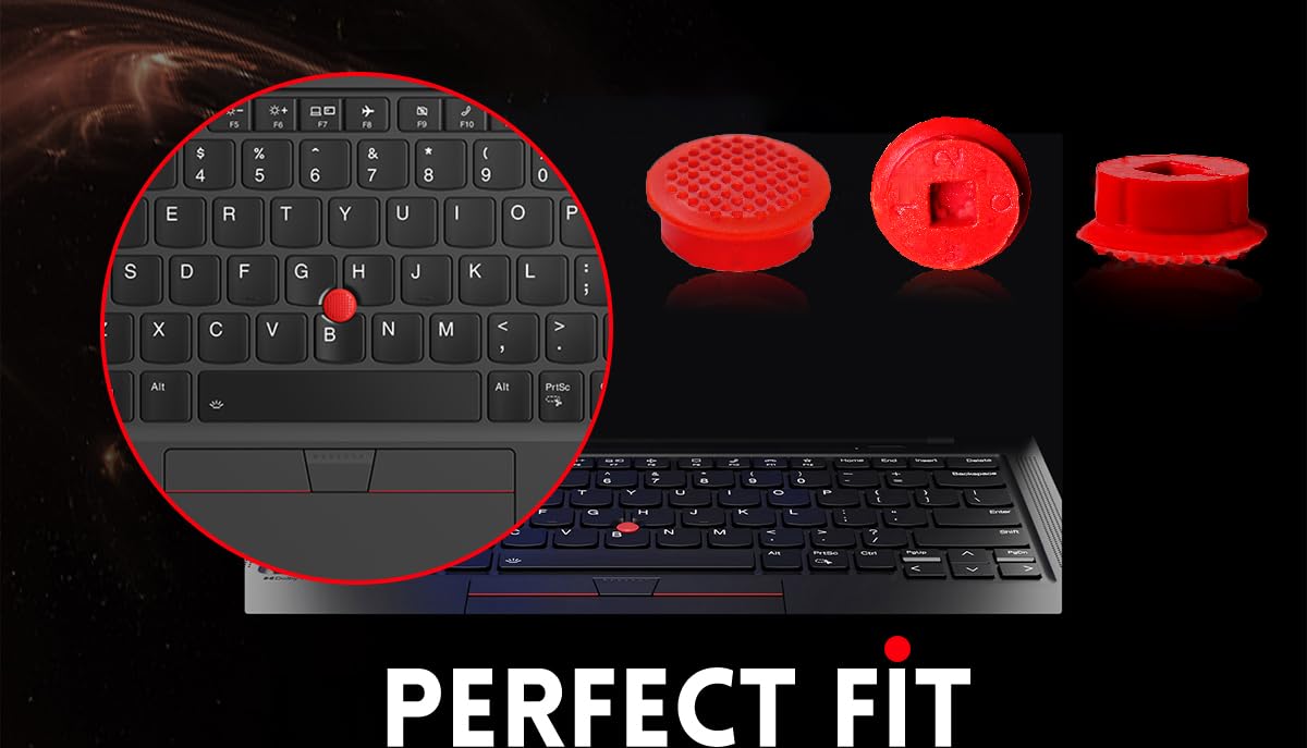 LeFix 3 x Replacements for Super Low Profile Trackpoint Lenovo Thinkpad X1 Carbon 4th 5th 6th Gen|X1 Yoga 1st 2nd 3rd Gen,X13 Yoga Gen 1|X395,X390,X280|X13 AMD Gen 1,X1 Extreme Gen 2,X1 Extreme|