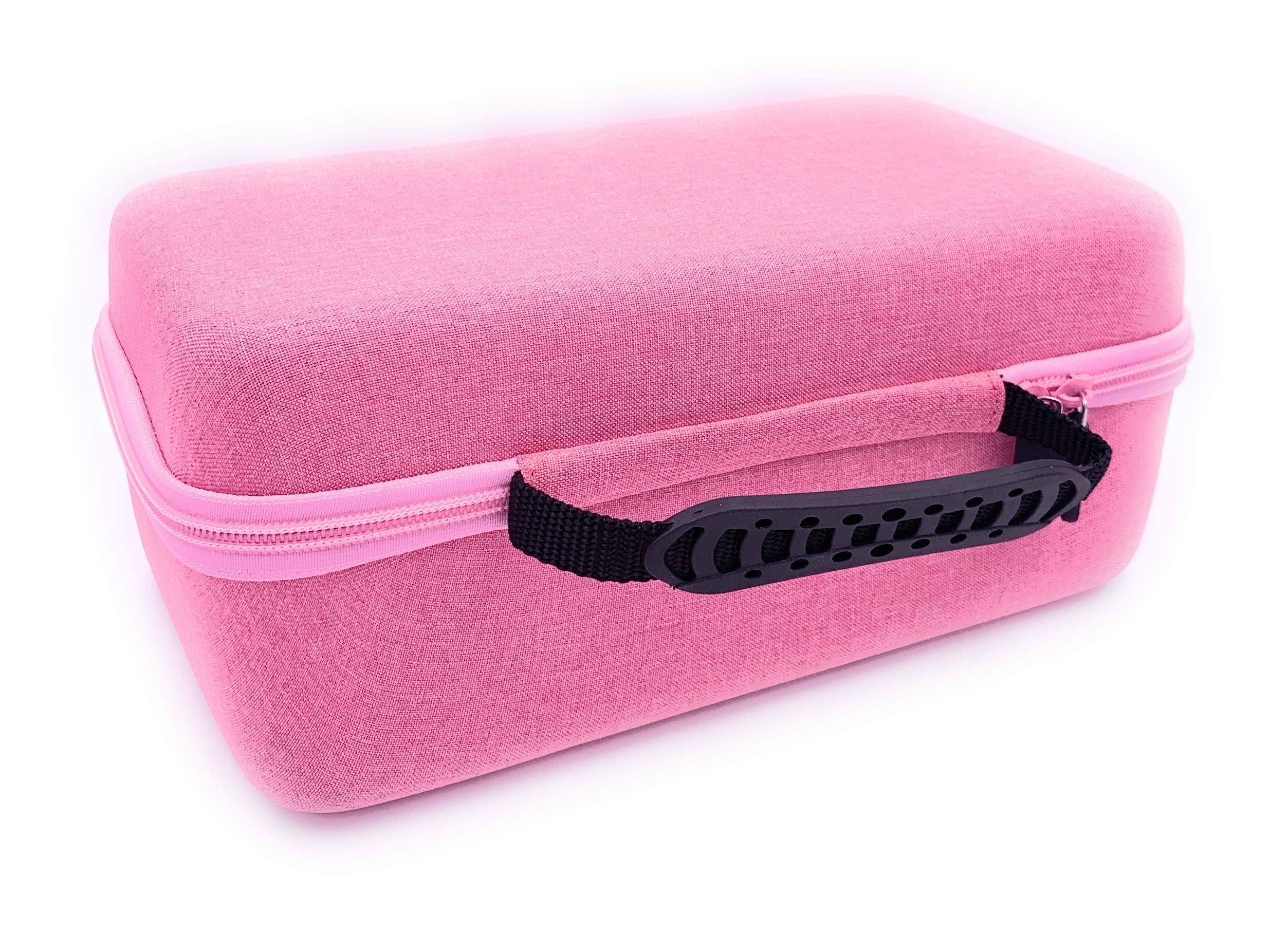 Xcivi Hard Carrying Case for Osmo Fire Tablet Little Starter/Genius Starter Kit with Fire Tablet Base, Storage Organizer for OSMO Fire Base/Numbers/Words/Tangram (Pink)