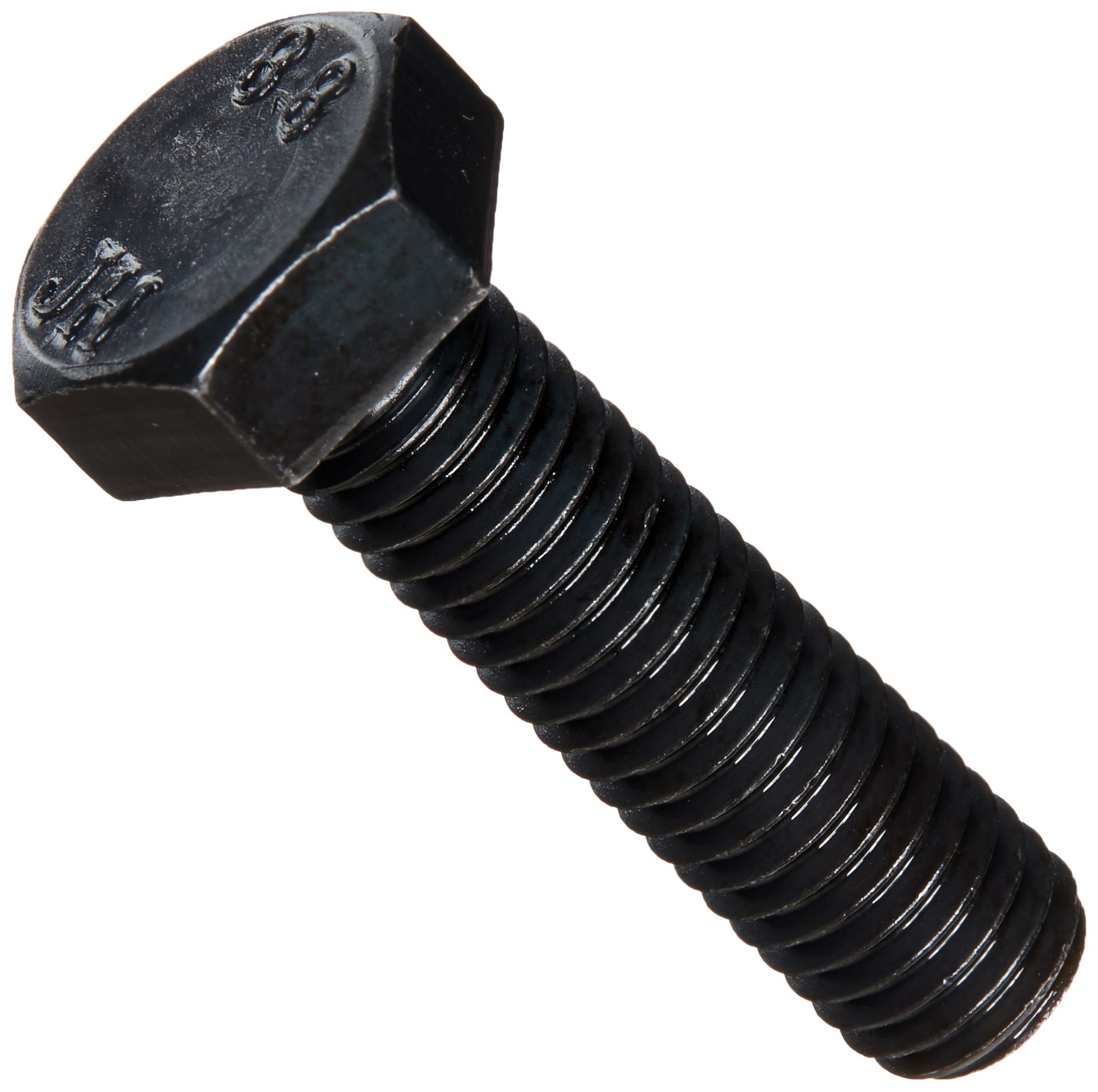 Class 8.8 Steel Cap Screw, Plain Finish, Hex Head, External Hex Drive, Meets DIN 933/ISO 898, 30mm Length, Fully Threaded, M6-1 Metric Coarse Threads (Pack of 100)