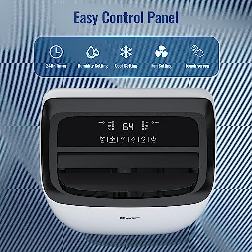 DuraComfort Portable Air Conditioner, (14,000 BTU ASHRAE) 10000 BTU SACC Cools Up to 600 Square Feet, White…
