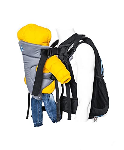 JP Copilot CarrierPak – 3-in-1 Baby Carrier, Diaper Bag, and Backpack, Black (8-30lb Carrier)
