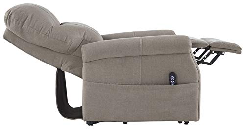 Signature Design by Ashley Markridge Modern Electric Power Lift Recliner for Elderly, Gray