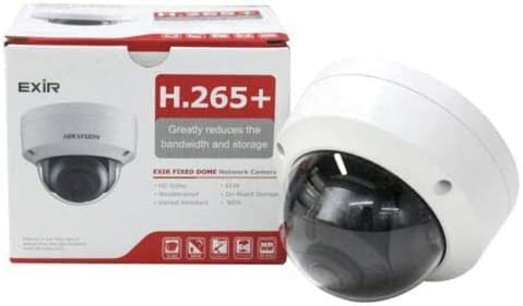 DS-2CD2143G0-I 4MP IP Camera 2.8mm PoE Dome Camera 3-Axis IP67 IK10 H.265+ Support Firmware Upgrade Compatible with Hikvision NVR, Hik-Connect App, IVMS-4200
