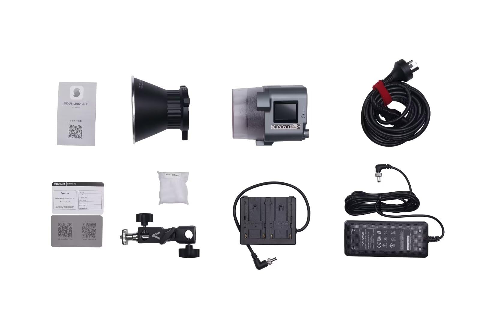 Aputure Amaran 60d S,Amaran 60D COB Daylight LED Video Light,65W 5600k App Control 8 Built-in Lighting Effects DC/AC Power Supply Amaran 60D Upgrade Version