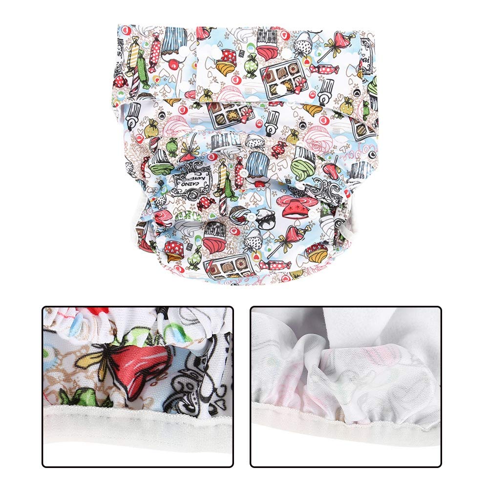Reusable Nappies,Reusable Adult Cloth Diaper Washable Breathable Adjustable Pocket Diaper(Light )