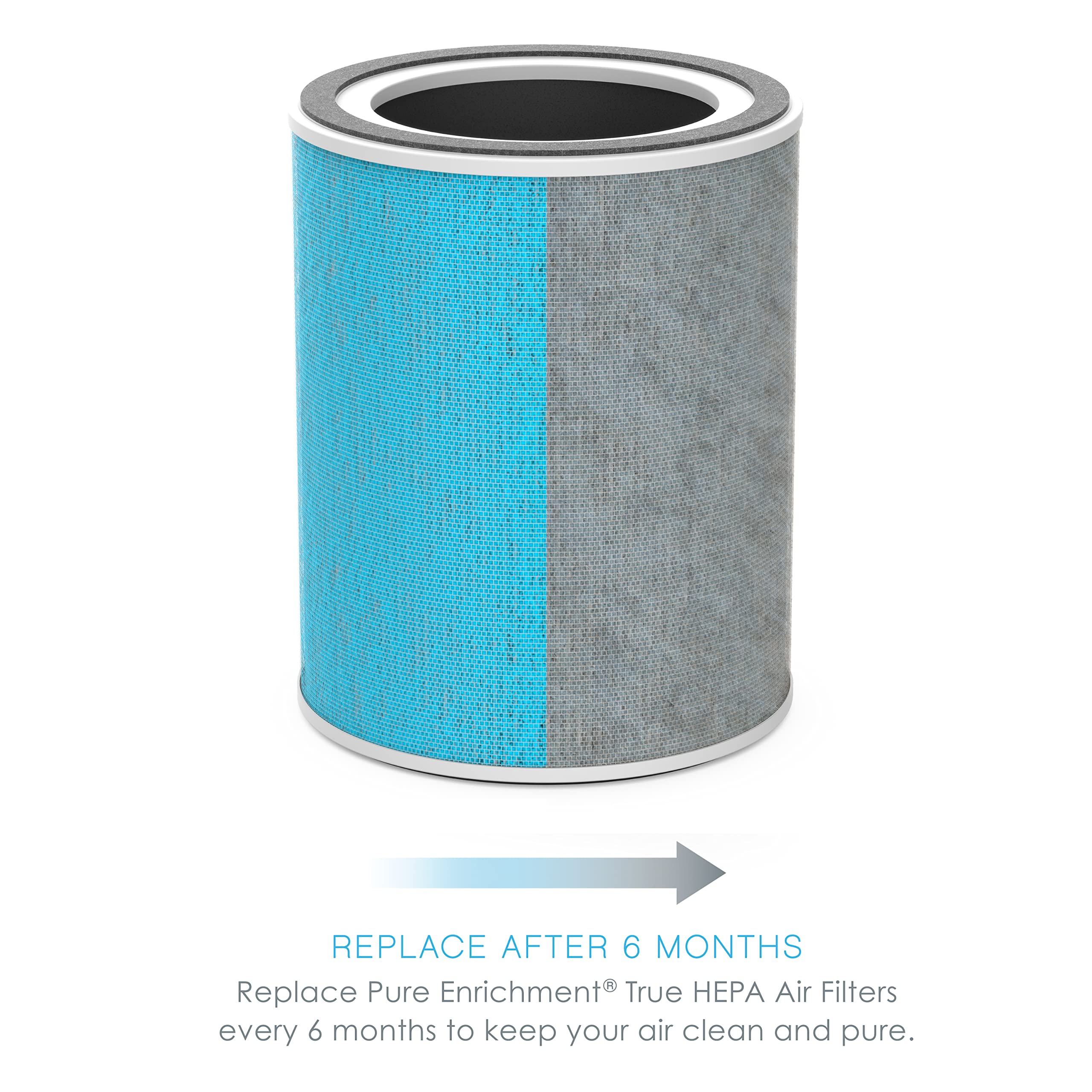 Pure Enrichment® Genuine 4-in-1 True HEPA Replacement Air Filter for the PureZone™ Turbo Air Purifier (PEAIRCYL)