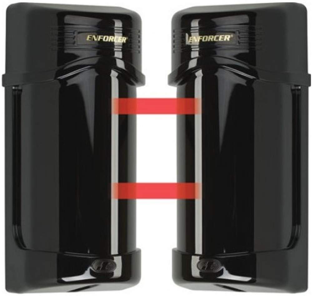 Seco-Larm E-960-D90GQ Twin Photobeam Detector with Laser Beam Alignment, 10ms Interupt Speed, Non-polarized Power Inputs, Anti-frost System, NO/NC Trigger Output, Weatherproof, 650nm Laser Wavelength