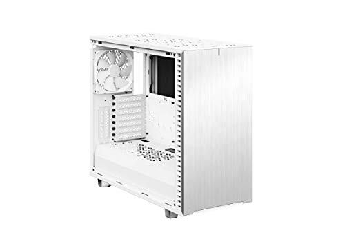 Fractal Design Define 7 White Brushed Aluminum/Steel E-ATX Silent Modular Tempered Glass Window Mid Tower Computer Case