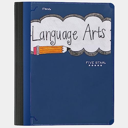 Five Star Interactive Notetaking Composition Books, 3 Pack, 1-Subject, College Ruled Paper, 11" x 8-1/2", 100 Sheets, Black, Amethyst Purple and Forest Green (38611)