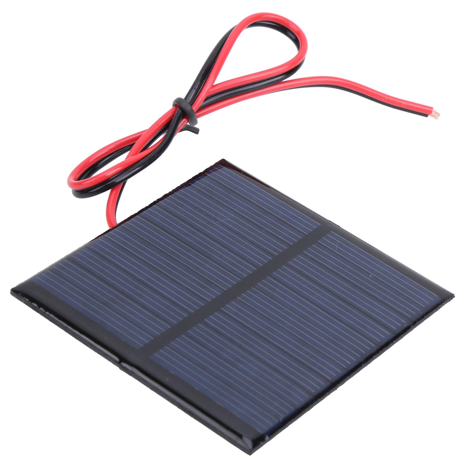 5Pcs DC 5.5V 0.6W Small Solar Module 65 x 65mm Solar Battery Panel with 30cm Cable