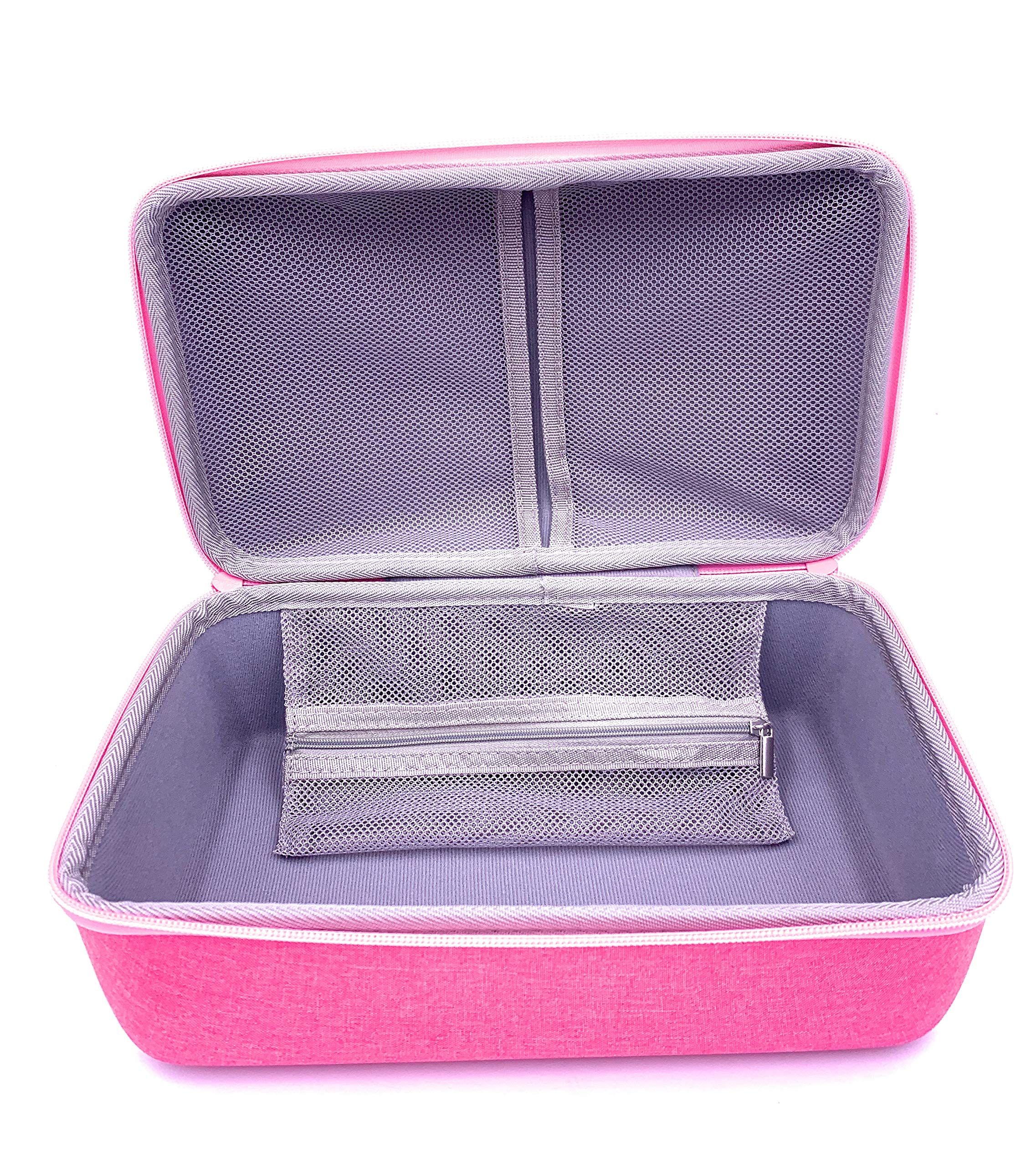 Xcivi Hard Carrying Case for Osmo Fire Tablet Little Starter/Genius Starter Kit with Fire Tablet Base, Storage Organizer for OSMO Fire Base/Numbers/Words/Tangram (Pink)