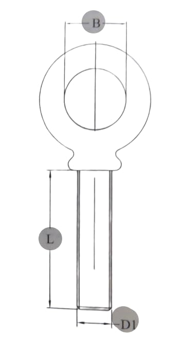 US STAINLESS 4 Pieces Stainless Steel 316 1/4" x 1" UNC Machinery Eye Bolt Marine Grade Pitch of 20