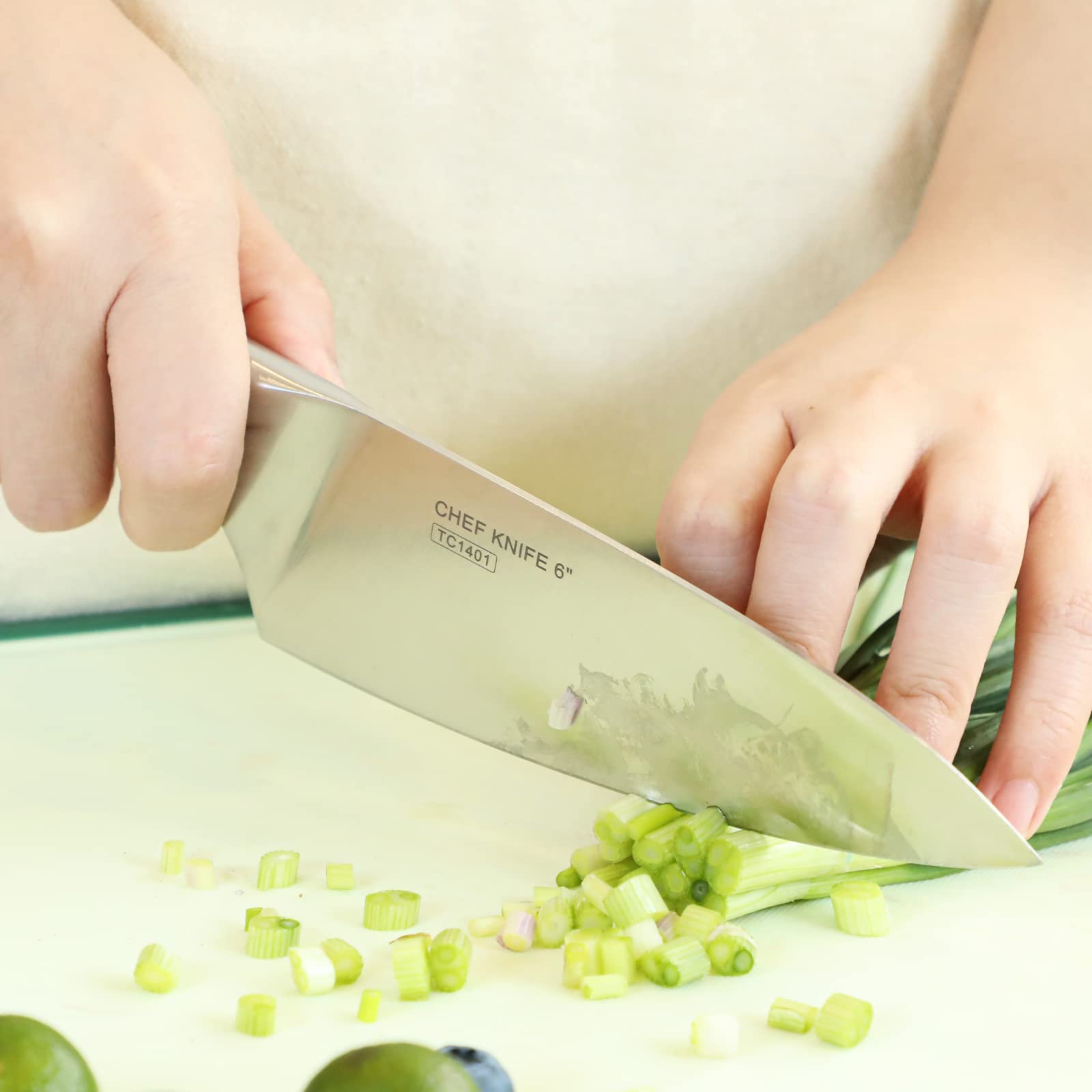 TUO Chef Knife 6 inch - Professional Kitchen Cooking Knife Japanese Gyuto Knives Vegetable Meat and Fruit - German HC Stainless Steel - Ergonomic Pakkawood Handle - Osprey Series with Gift Box