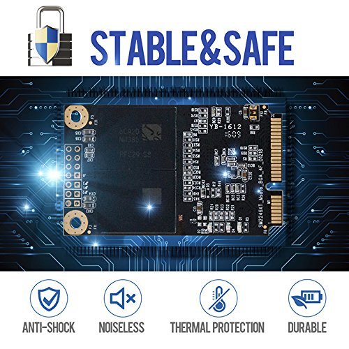SSD MSATA 120GB Shark Speed Internal Solid State Drive High Performance Hard Drive for Desktop Laptop SATA III 6Gb/s(120 gb, MSATA)