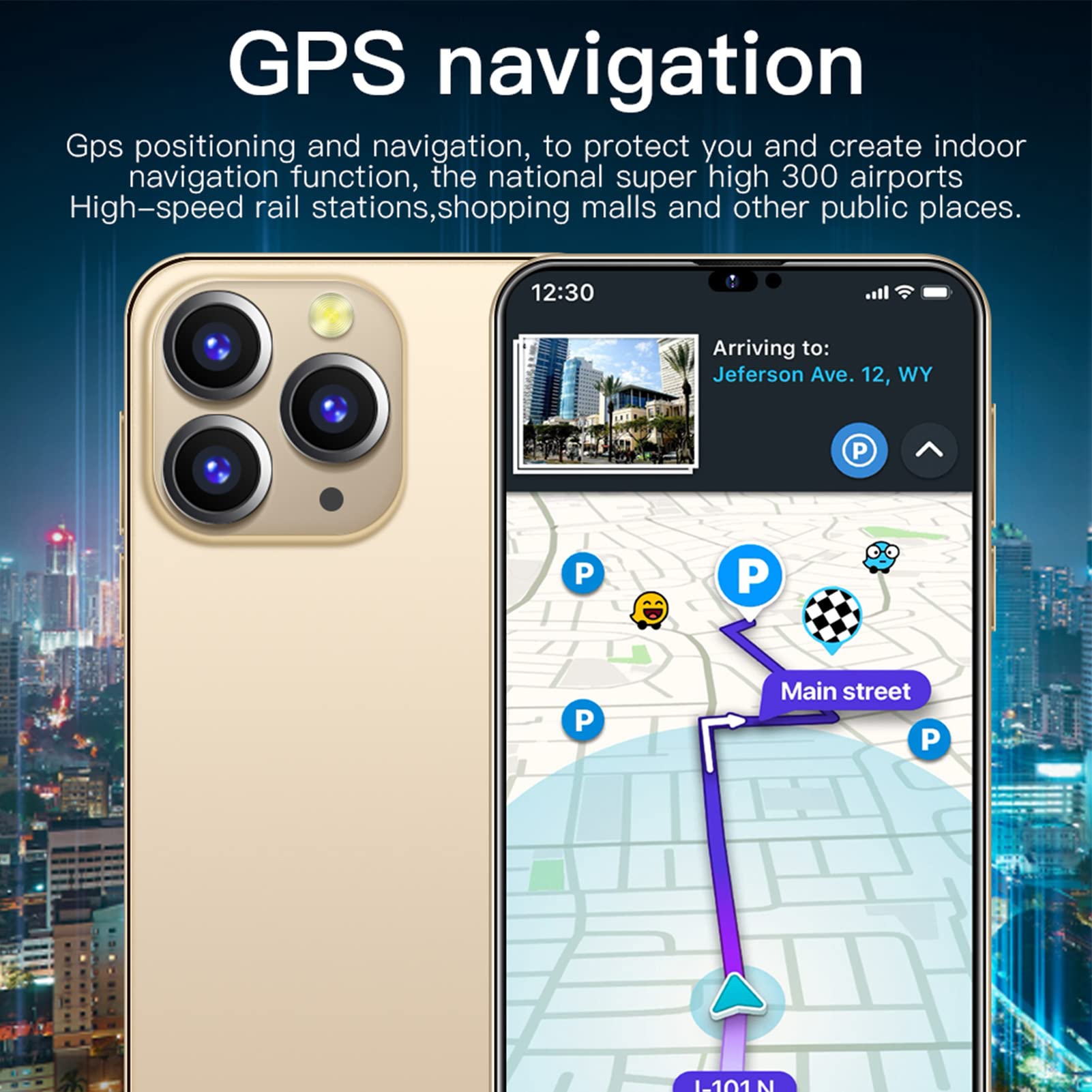 3G Unlocked Cellphone, 6.1 Inch HD Screen, Dual SIM Slots 3G Cellphone,2GB RAM 32GB ROM, Face ID Unlocked Mobile Phone for Android 10 4000mAh(Gold)