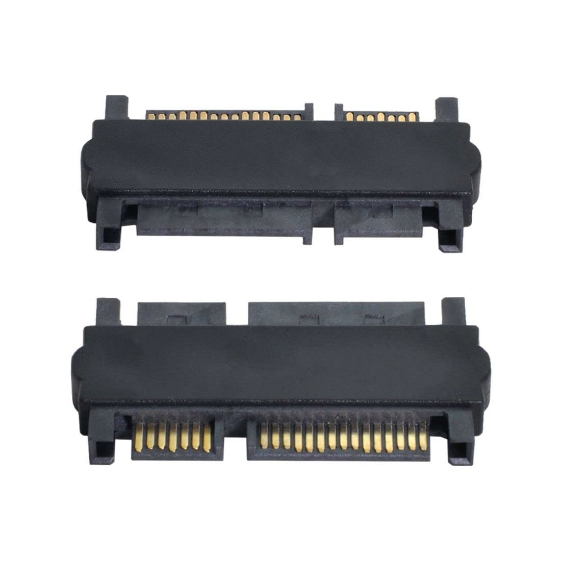 chenyang CY 3.5 & 2.5inch SATA 22Pin 7+15 Male to SATA 22P 7+15 Male Extension convertor Straight Adapter