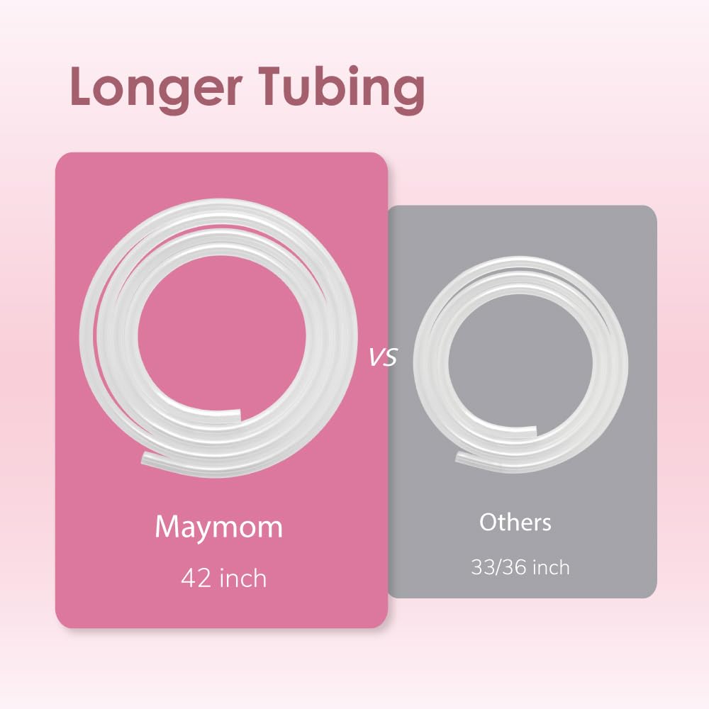 Maymom Pump Parts Compatible with Spectra S2 Spectra S1 Spectra 9 Plus Breastpump, 24mm Flange Valve Tubing Backflow Protector, Not Original Spectra S2 S1 Replacement Pump Parts