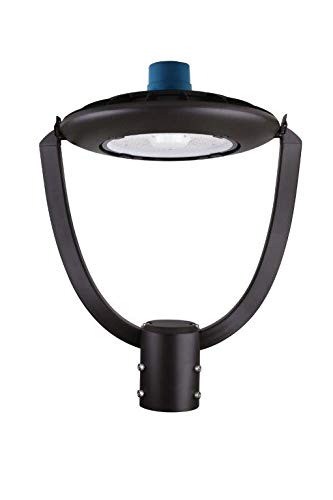 NUWATT LED Street Post Top Area Light Circle Pole Round Fixture, 4,550 Lumens Dusk to Dawn Photocell Fixture 35W (75/100W Equivalent) Outdoor Pathway Pole Light Yard Light Fixture UL/DLC Listed