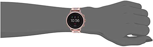 Fossil Women's Gen 4 Venture HR Heart Rate Stainless Steel Touchscreen Smartwatch, Color: Rose Gold (Model: FTW6011)