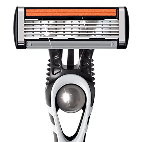 BIC Flex 5 Titanium 5-Blade Disposable Razor for Men, Sensitive Skin Razor For a Smooth, Comfortable and Close Shave, 4 Piece Razor Set