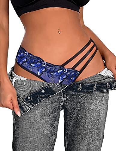 Avidlove Women's Mesh Thongs Low Rise Hipster Panties Sexy Thong Underwear