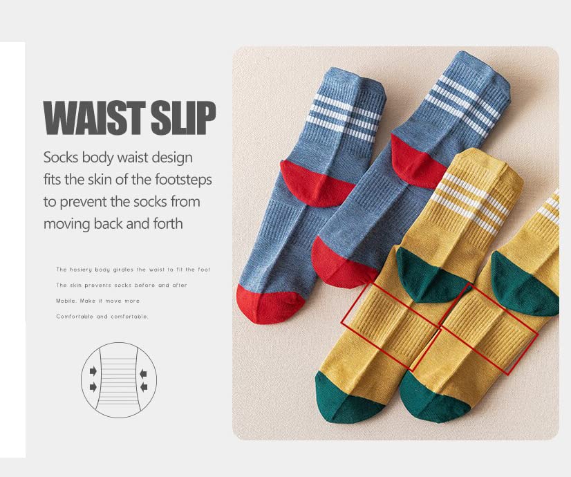 5 Pairs - Men Mesh Ventilating Comfort Fit Performance Socks-Style1