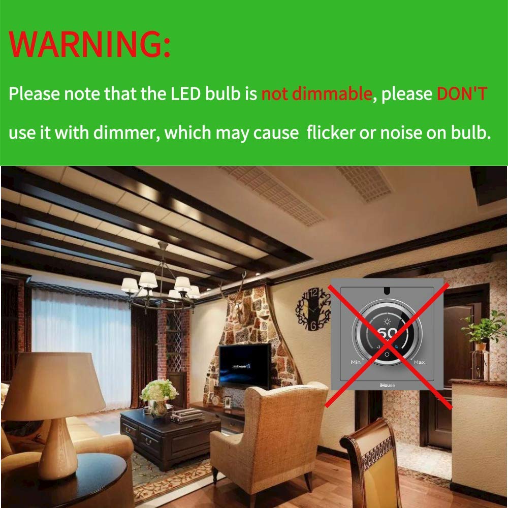 6-Pack G16.5 E26 LED Small Globe Bulbs 40Watt Equivalent, 2700K Warm White, 400Lumens, 4W G45 Vintage Chandelier Light Bulbs, Non-Dimmable, LED Filament Clear Glass Candle Lamp for Home&Office Decor