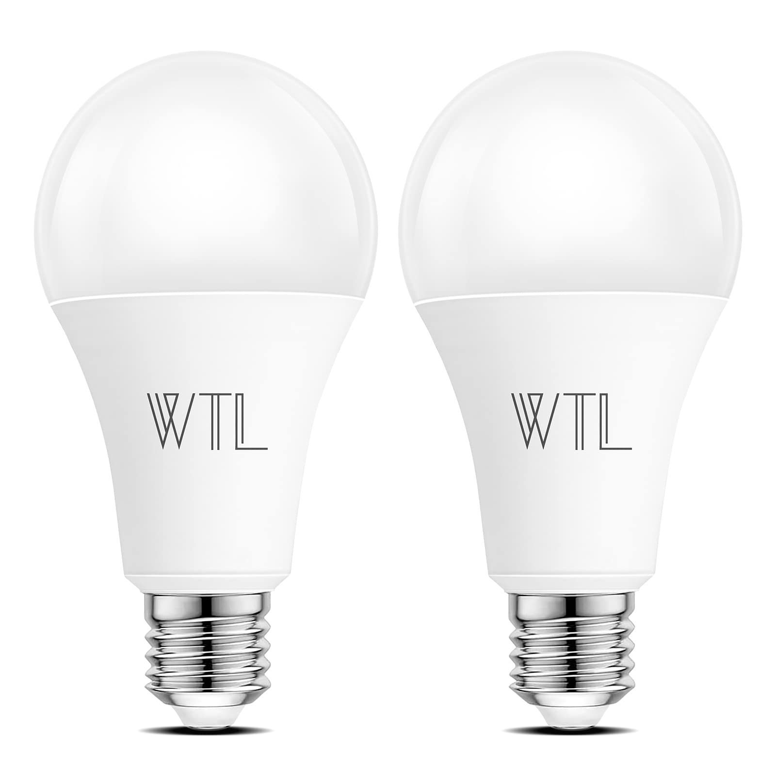 3 Way LED Light Bulbs 50 100 150W Equivalent A21,Three Way Light Bulb 5000K Daylight 6W/14W/20W,E26 Base,for Living Room,No Flicker,2 Pack